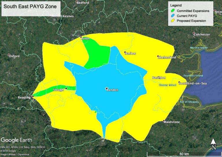 PAYG Area in the South East – Step-Free London